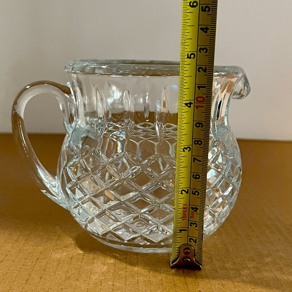 unbranded | Art | Vintage Diamond Cut Clear Lead Crystal Squatty Water ...